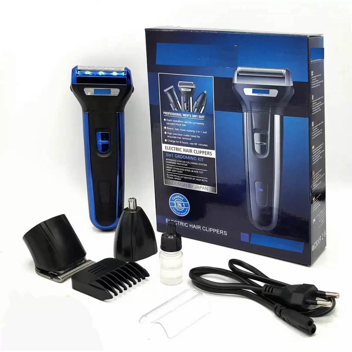 6333 & 6331 3 in 1 Professional Rechargeable Hair Clipper Trimmer ...