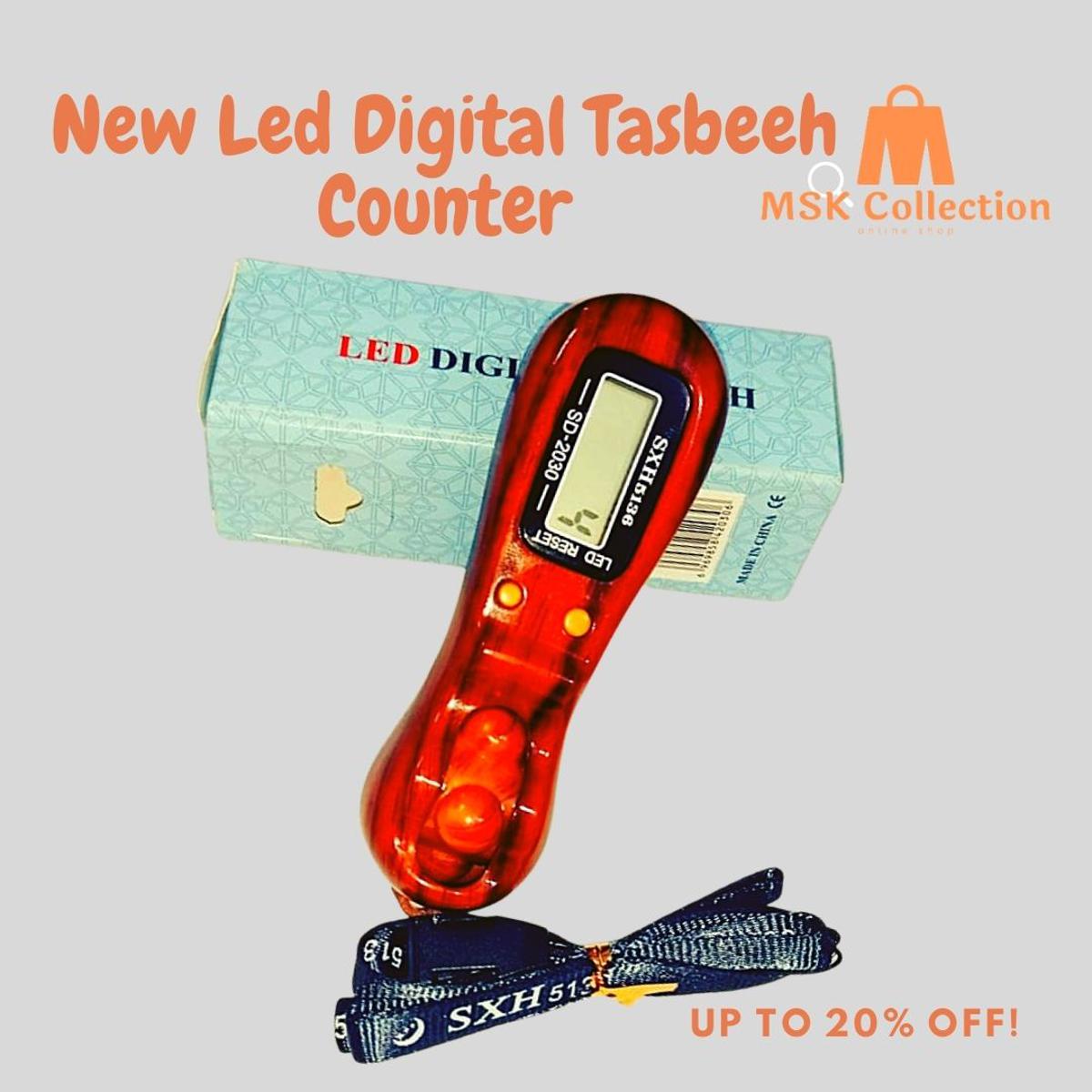 New Electronics Tasbeeh digital tally counter with LED easy resettable SXH5136 Original Digital ...