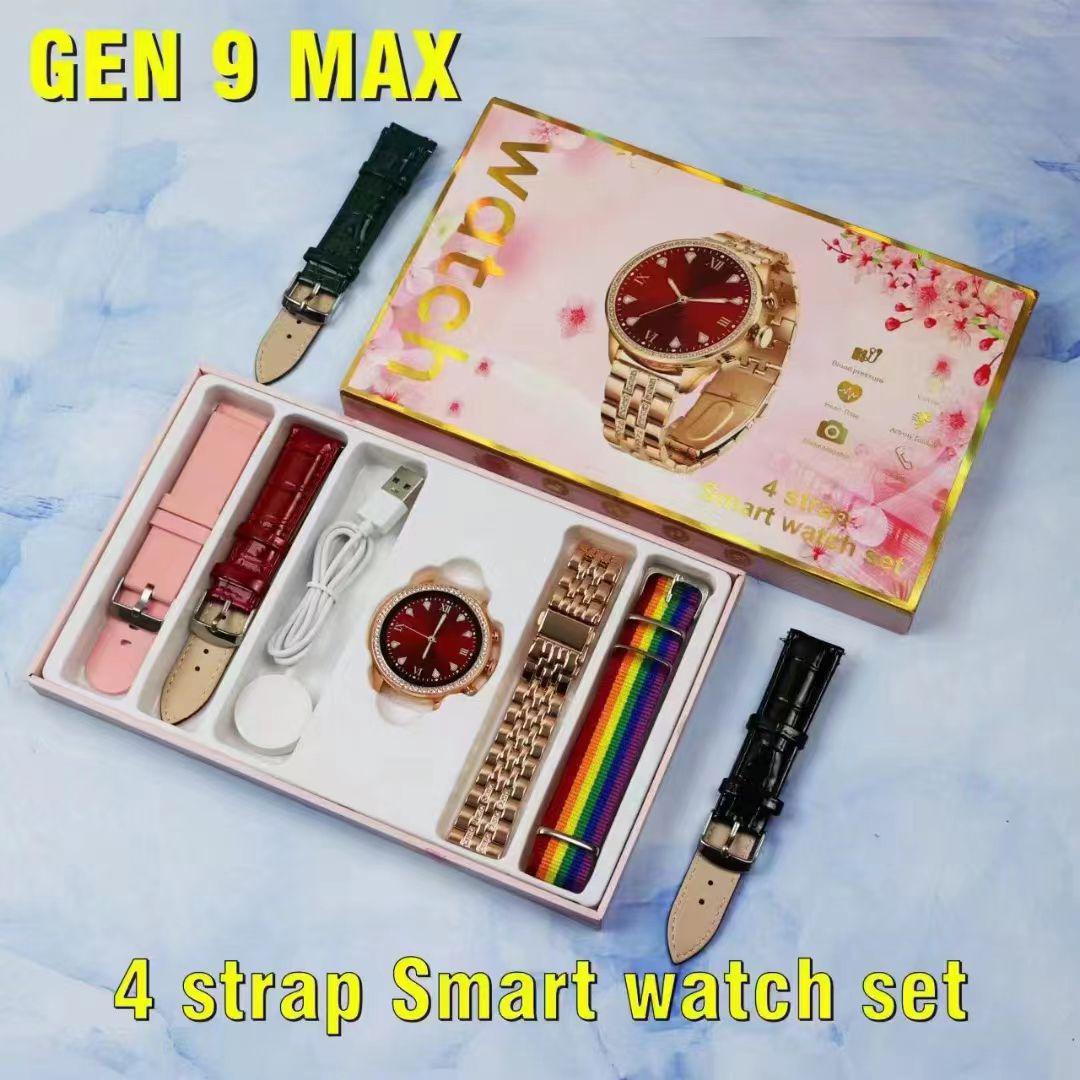 Gen 9 Max Ladies Round Dail Smart Watch Amoled Display Smooth Screen ...