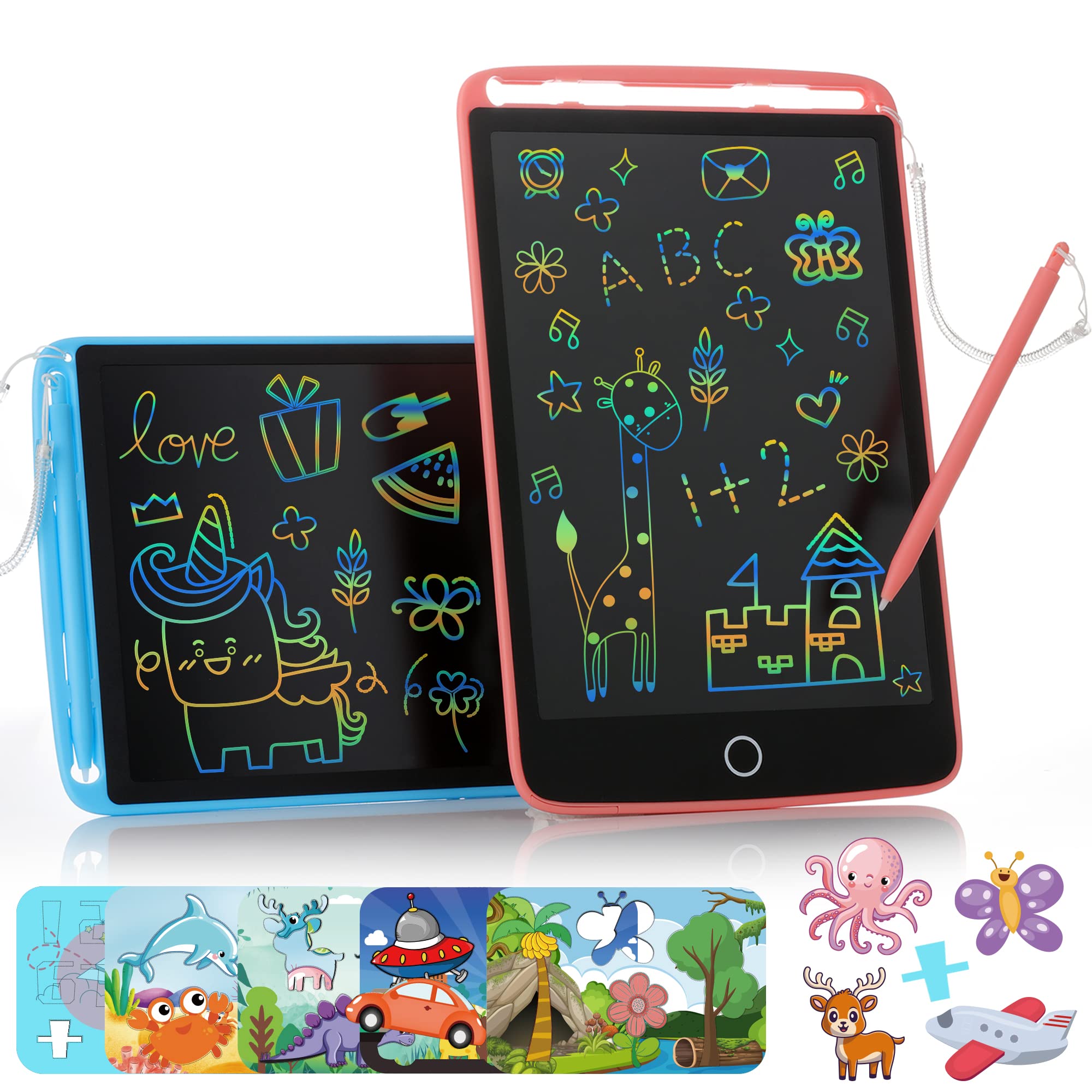 LCD writing tablet for kids – colorful sketchpad - Multicolor Screen ...