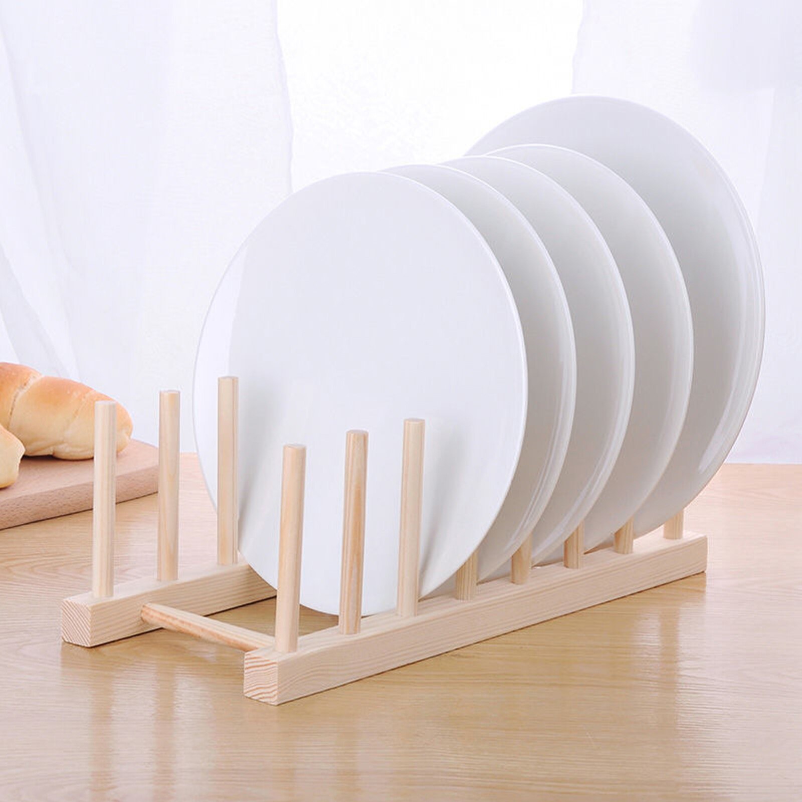 1PC Kitchen Dish Drain Rack Dinnerware Storage Organizer Tray Plate ...
