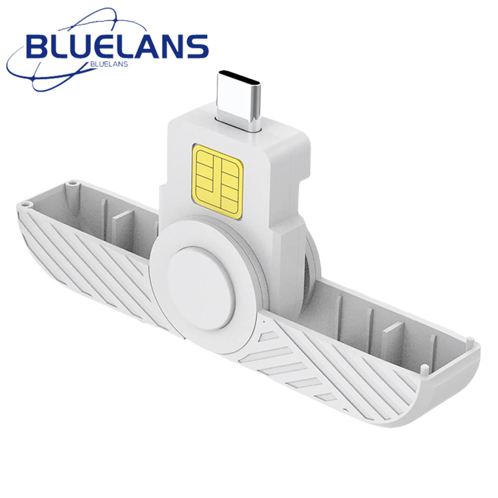 Type-c Card Reader Portable Smart Card Reader for Online Banking ...