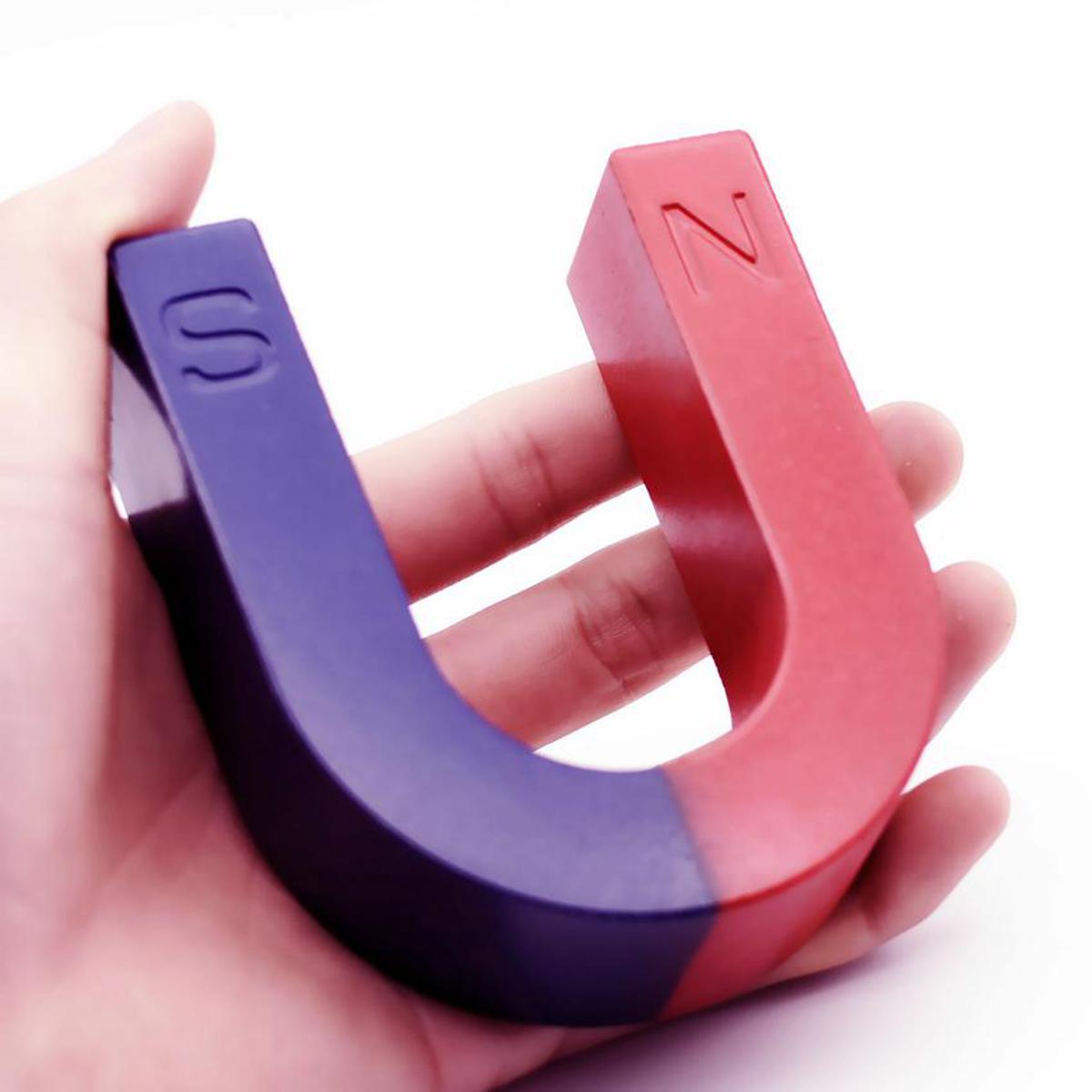 U Shaped Horse Shoe Magnet Blue & Red | Daraz.pk