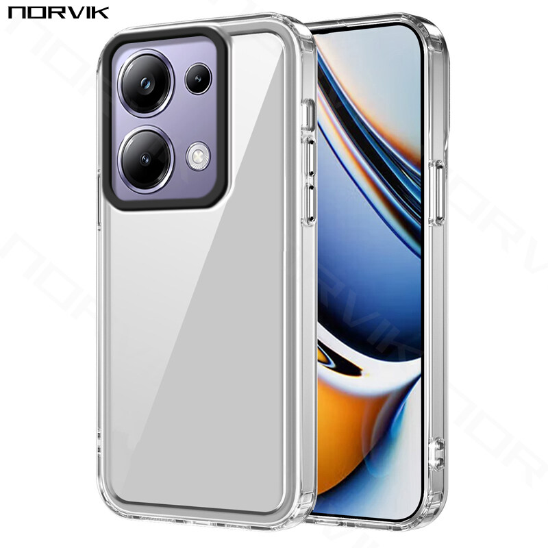 NORVIK For Xiaomi POCO M6 Pro/Redmi Note 13 Pro 4G Phone Case Full Protection Shockproof Shell ...