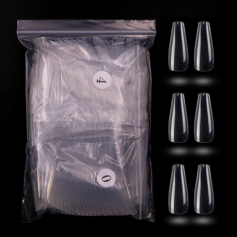 500Pieces 10Different Size Ballerina Shape French Full Cover Long ...