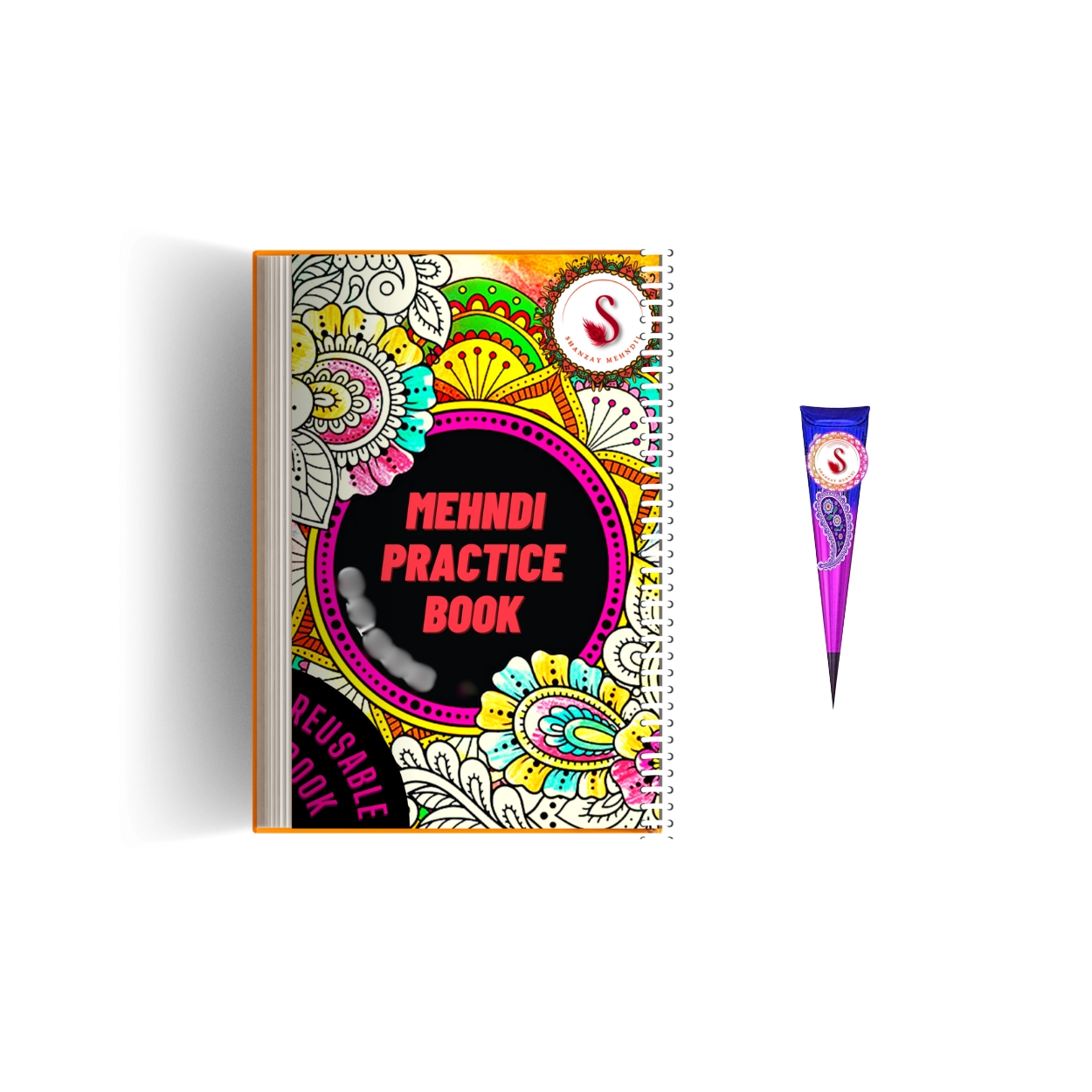 Reusable Mehndi Book Design in small size for Mehndi Practice in mehndi ...