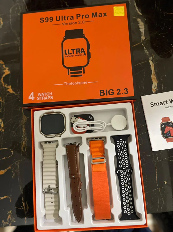 S99 Ultra Pro Max Version 2.0 BIG 2.2 With 4 Premium Straps | Daraz.pk