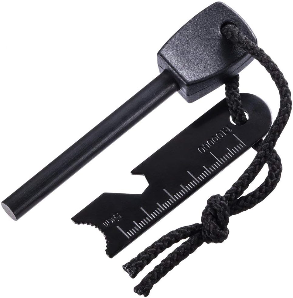 Magnesium Spark Starter, Thick Bushcraft Survival Firesteel Rod with ...