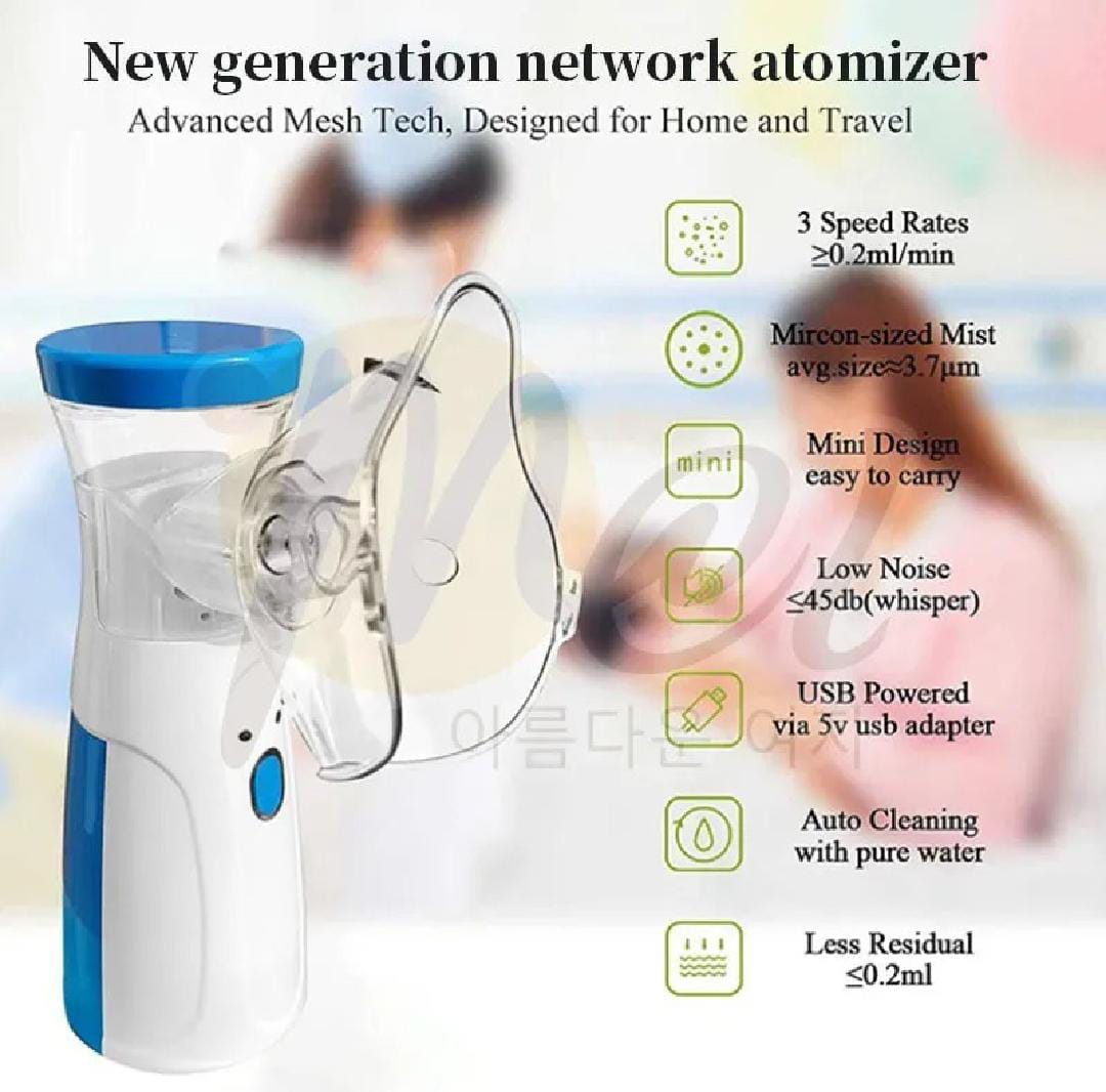 Mini Mesh Nebulizer Machine For Adults & Kids - Portable Nebulizer ...