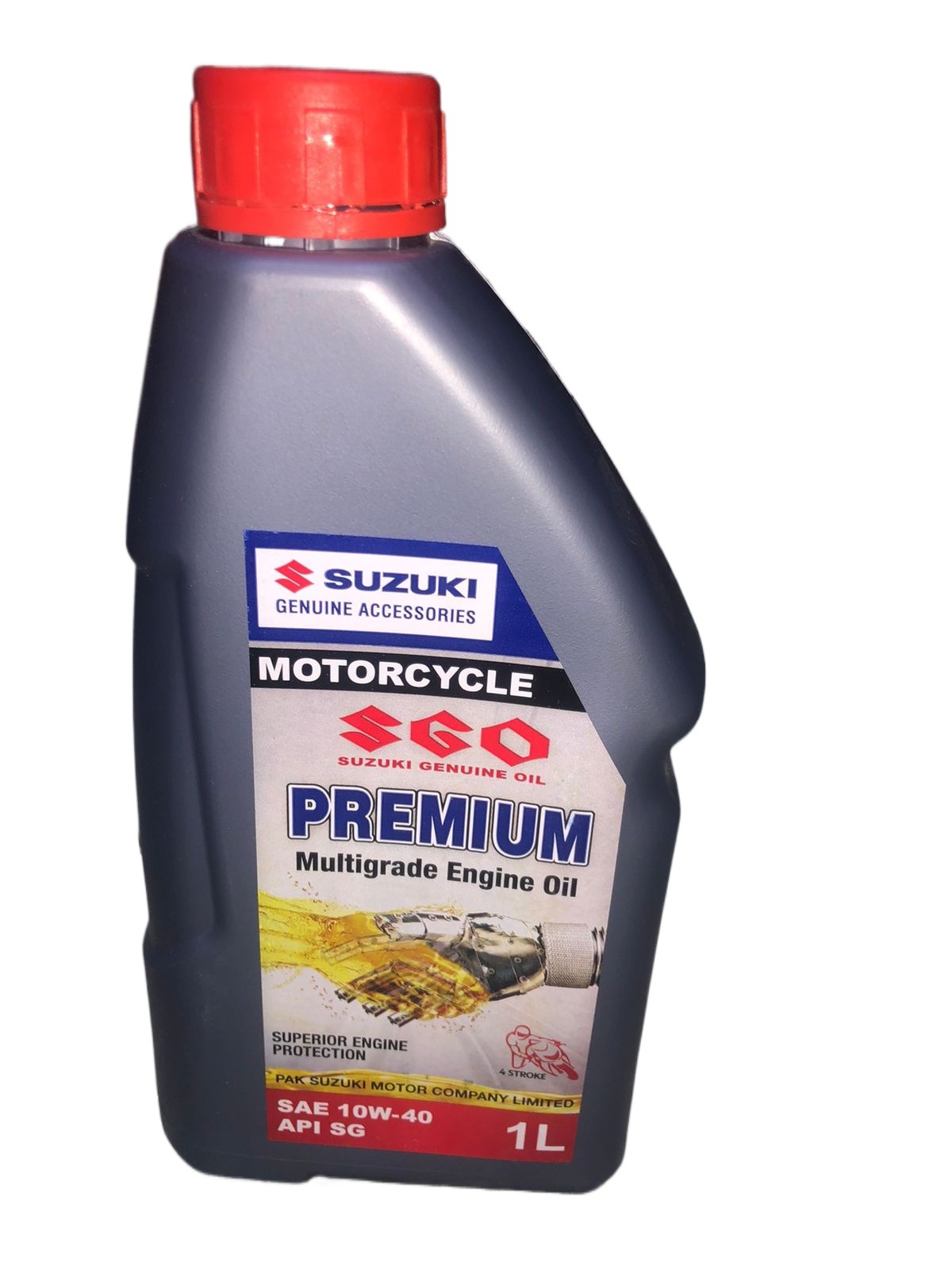 Suzuki genuine Premium engine oil (10W40-SG) for all Suzuki bikes Top ...