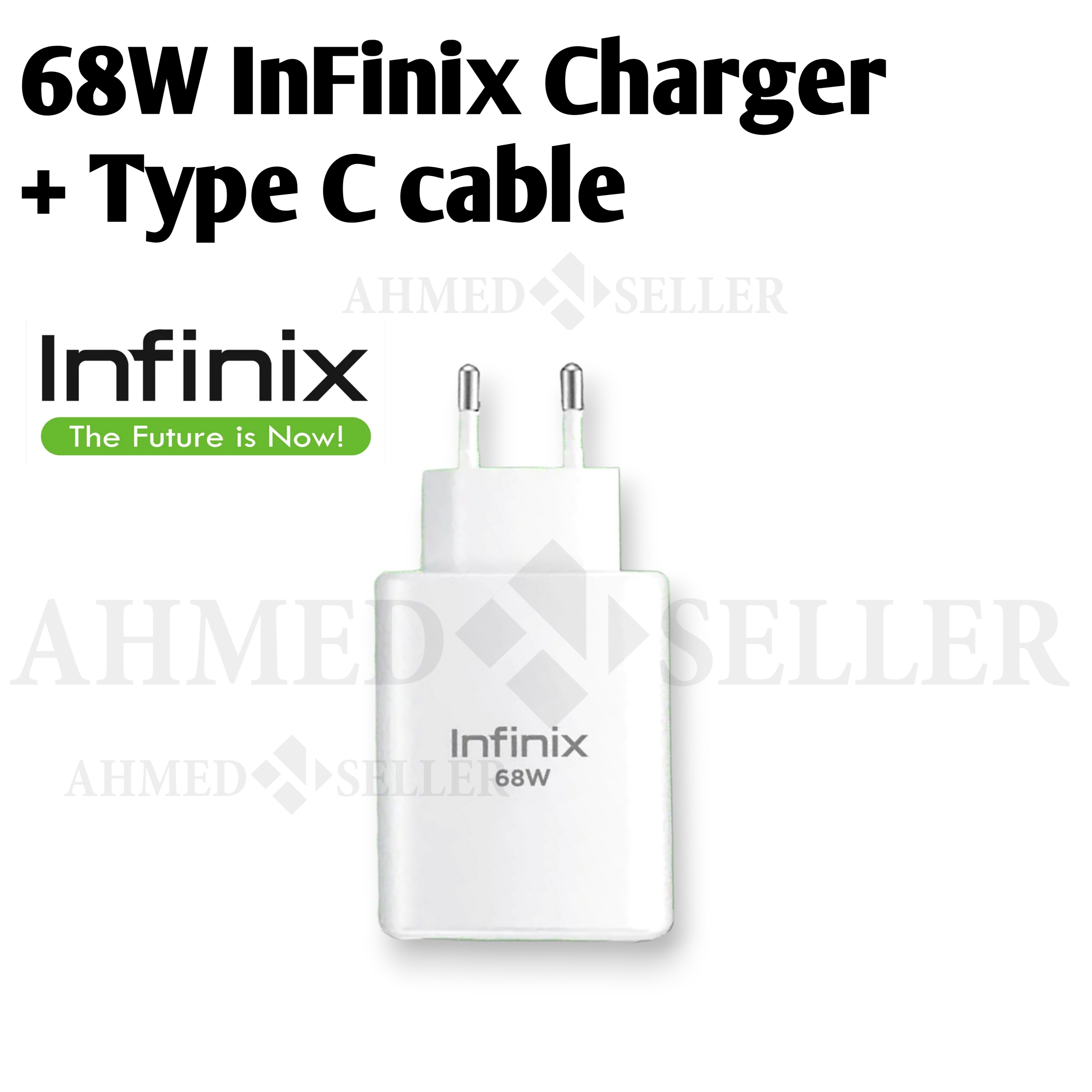 68W Infinix Orignal-Fast Charger-AllRound Fast Charge Note 30Pro, 40 ...