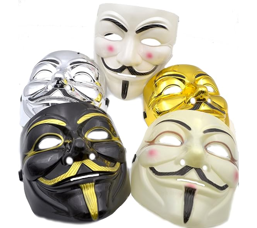 5 Hacker Mask Ghost Dancer V Character Vendetta Mask - Cyberpunk Style ...