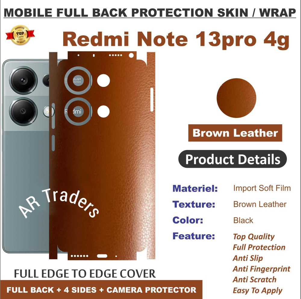 XIAOMI REDMI NOTE 13 PRO (4G) FULL BACK 360 premium Protection Skin ...