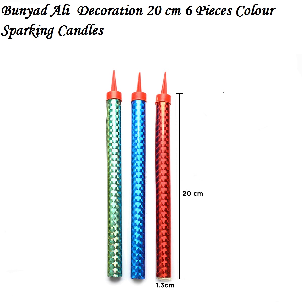 colourful sparkling candles (10cm, 15cm, 20cm, 25cm, 30cm) | Daraz.pk