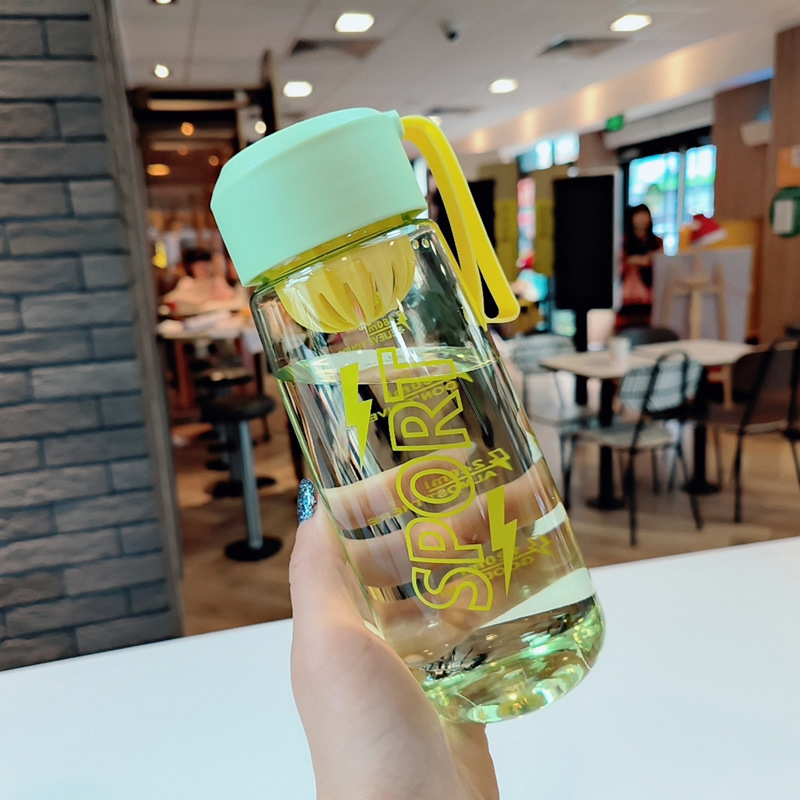 Simple Water Bottle Personalized 600ml Portable Creative Portable Cup ...