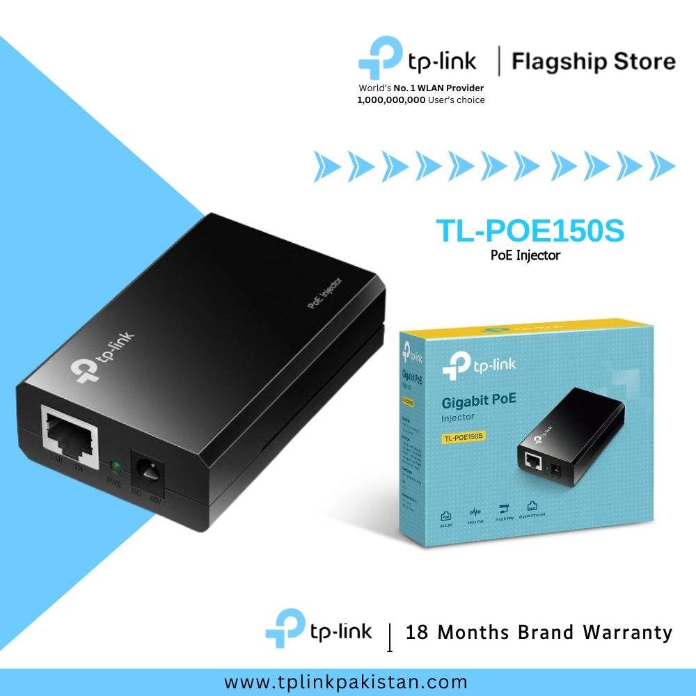TP-Link PoE Injector Gigabit TL-POE150S 1-Port Switch PoE Injector 10 ...
