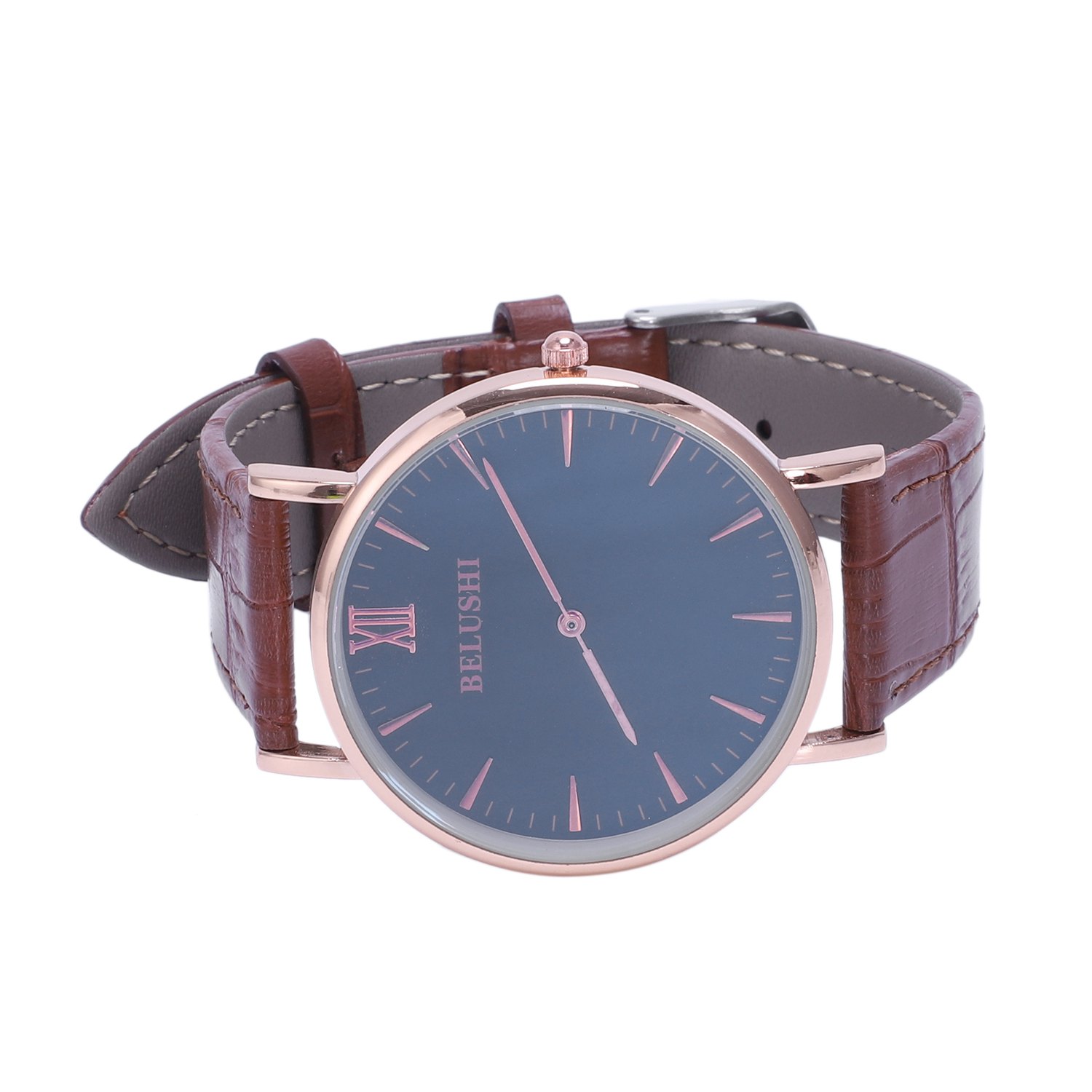 ZOROOM Belushi Men's Watch Design Business Watches Men Clock Leather ...