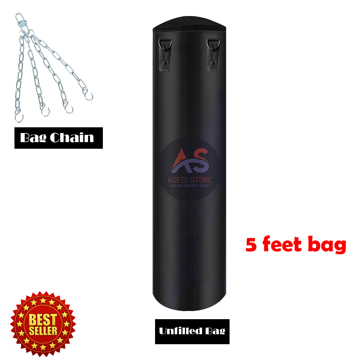 Boxing bag, Punching bag (2, 3, 4, 5, 6 feet) For Men’s, Women’s, Kid’s ...
