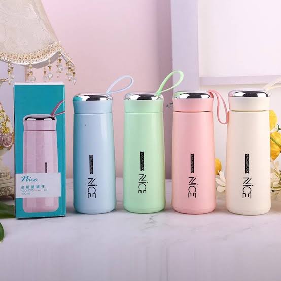 Nice Vacuum Hot/Cold Water Tea Coffee Flask 400ml (Random Color) | Daraz.pk