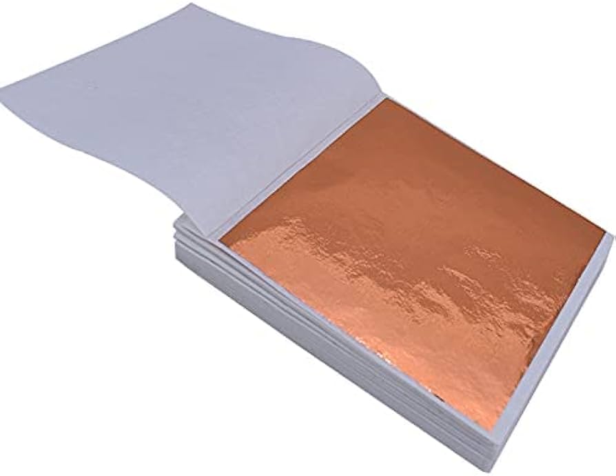Golden/Silver/Copper Foil Leaf Sheet (6x6 Inch Each) - 100 Pcs | Daraz.pk