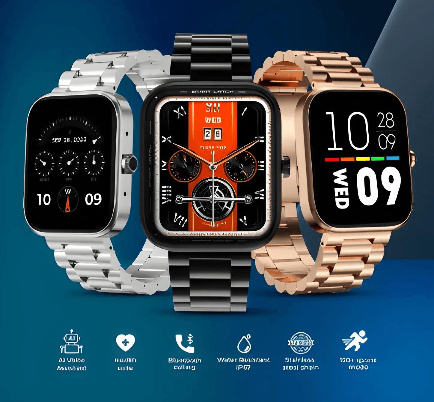 Zero® Meta Smart Watch | 1.32” LCD Display, Bluetooth Calling, 150 ...