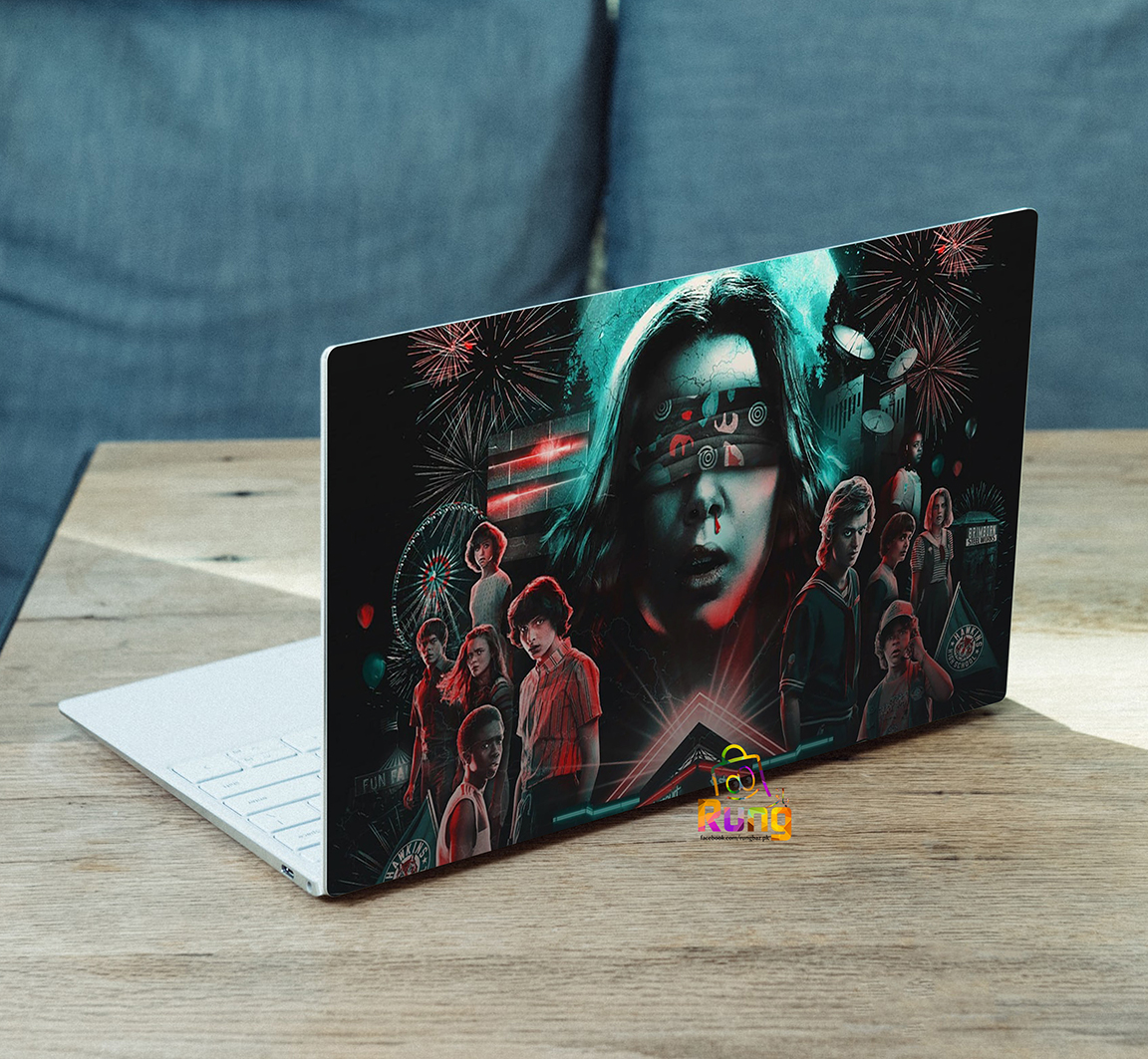 Stranger Things All Characters Laptop Skin | Daraz.pk