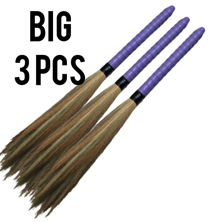 NH Product ( 3 Pcs) Broom Stick Phool Jharoo Jharu Feathers Broom ...