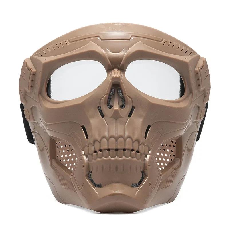 Skull Horror Helmet Mask Off Road Motorcycle Goggles Sports Riding Mask ...