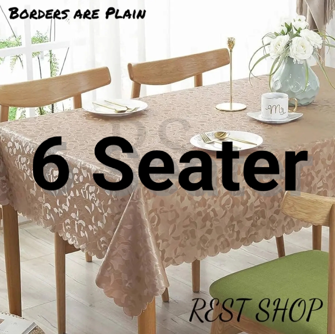 4 Seater 6 Or 8 Seater Emboss Dining Table Cover Protector | Daraz.pk