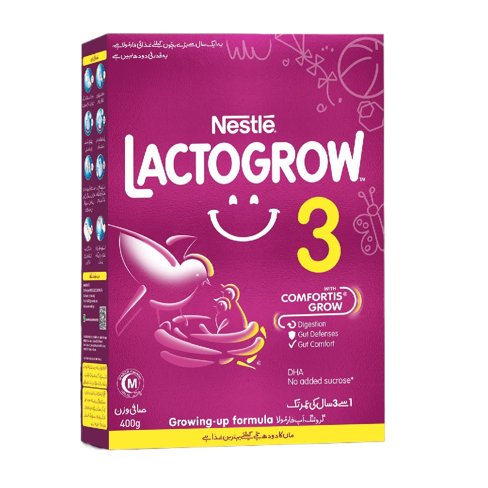 Alfatah Mall - NESTLE LACTOGROW 3 MILK POWDER GENTLE GROW 400 GM-AFP ...