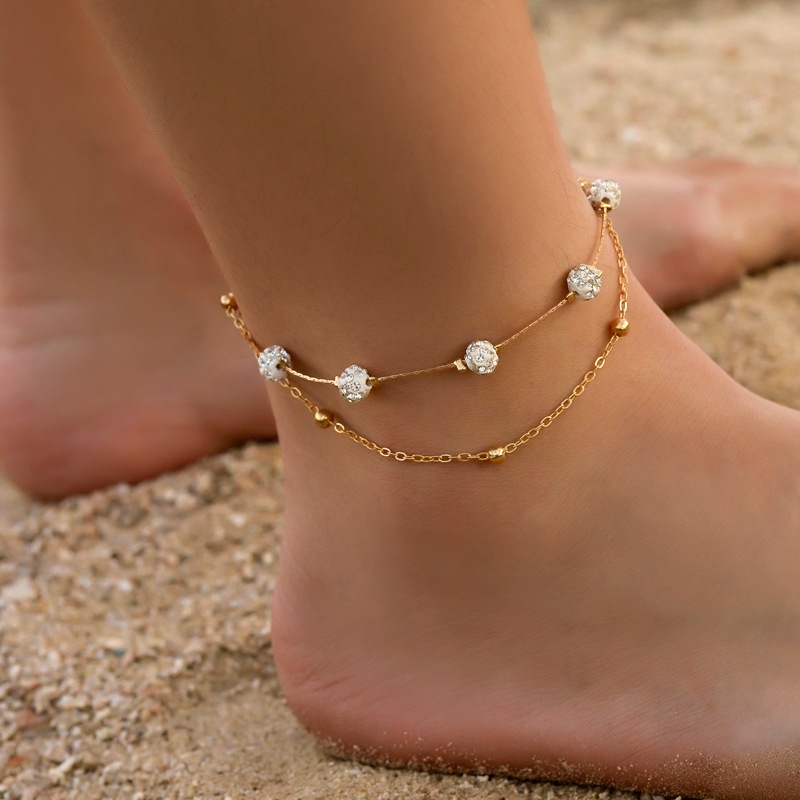 New Elegant Female Wheat Chain Gold Anklet for Women New | Daraz.pk