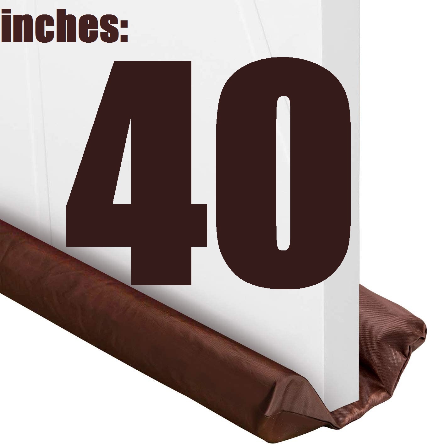 Door Draft and Dust Stopper Brown the Color 18-52 Inches Door Air ...