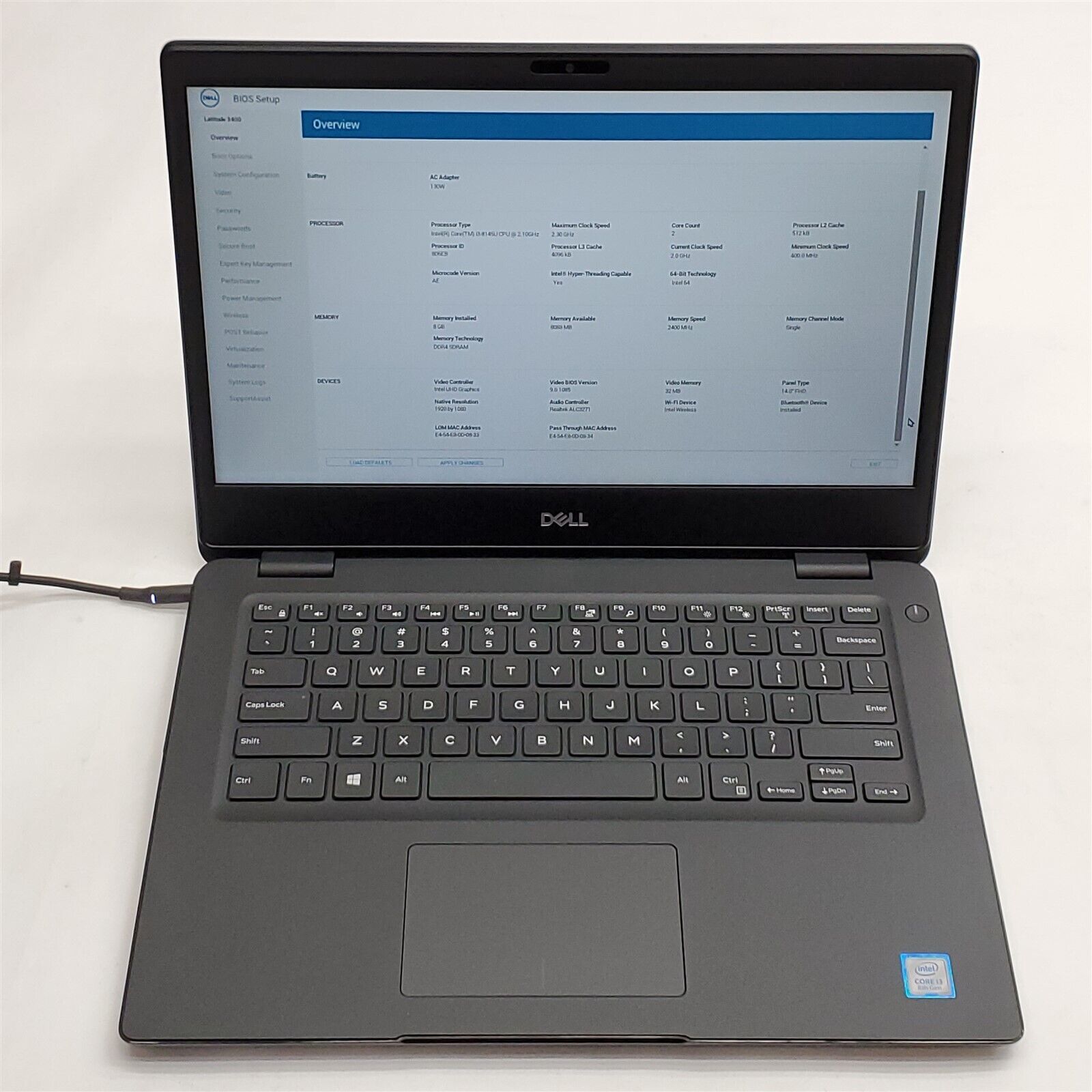 Dell Latitude 3400 Core i5 8th Gen, 8GB RAM, 256GB SSD, 14″ FHD LED ...