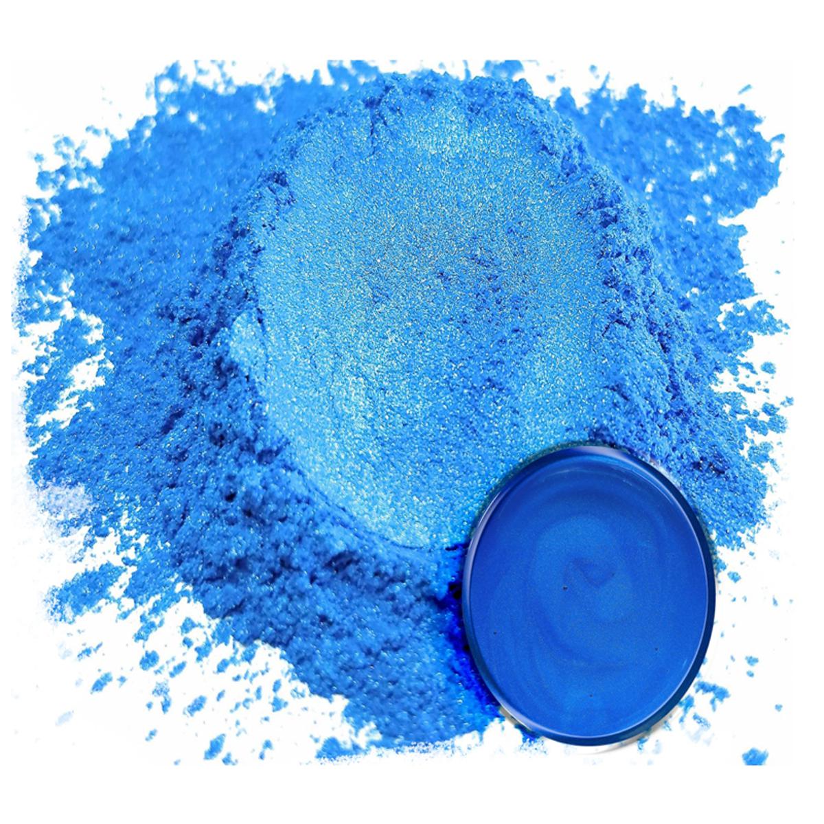 Light Blue Mica Powder Epoxy Resin Dye - Pearl Pigment, Natural Mica ...