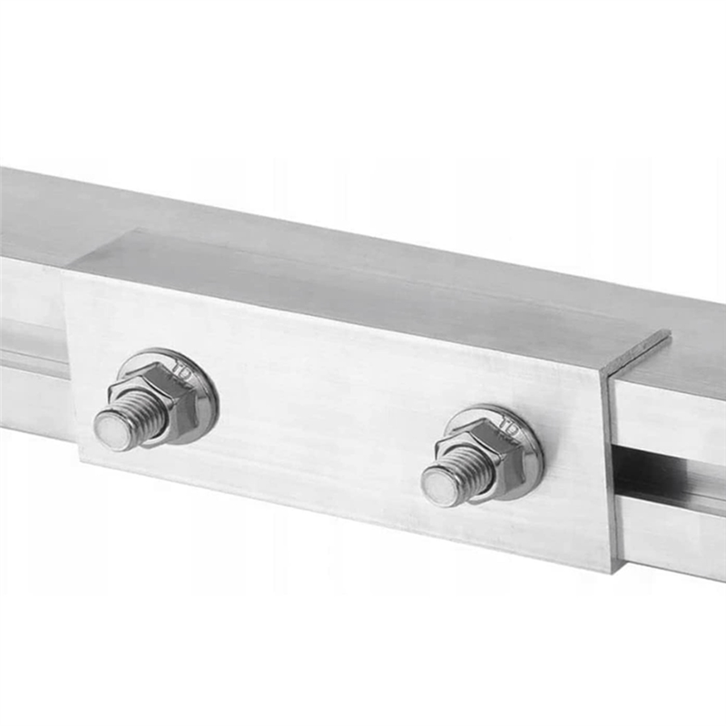 Aluminium Material PV Solar Panels Solar Module Rail Connector ...