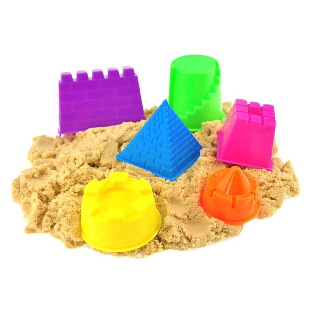 Kinetic Sand Moulds Castle Shape - 6 Pieces 1 inches to 2.5 inches Only ...