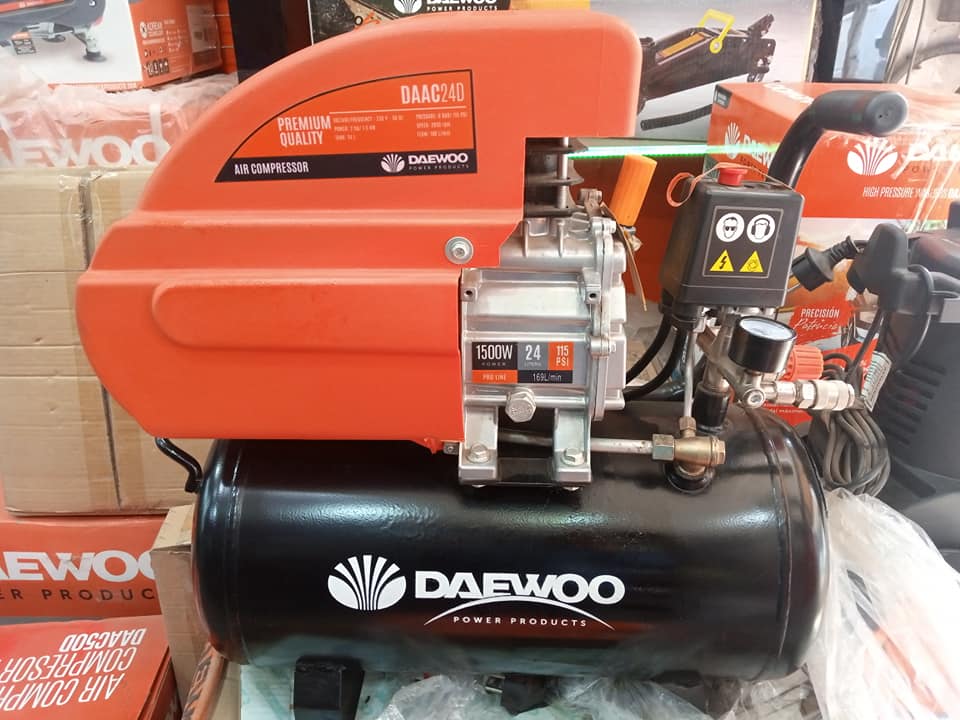 DAEWOO Air Compressor - 2 HP - 24 Litre Tank - Direct Driven - DAAC24D ...