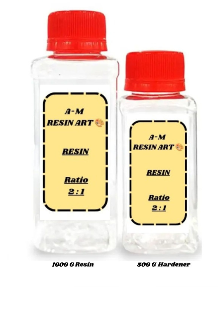 AM Resin & Hardener with stick free gift | 180 g , 300 g , 750 g Resin ...