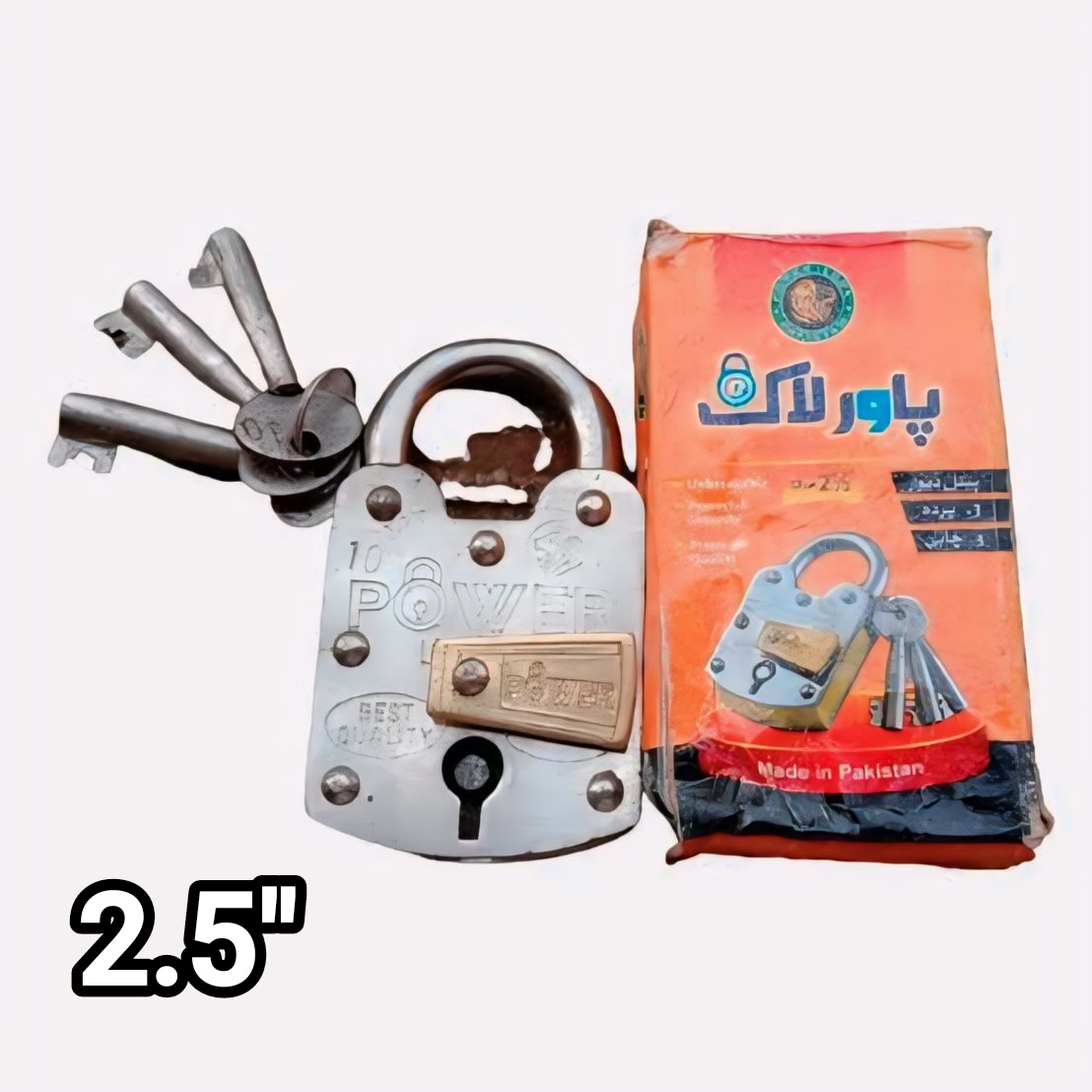 Desi Pad Lock | Desi Tala 2",2.5" | Heavy Duty Brass Plate Layers ...