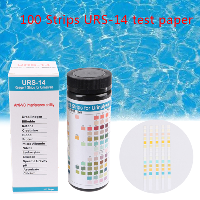 URS-14 100strips Urinalysis Reagent Test Paper Urine PH Test Strips ...