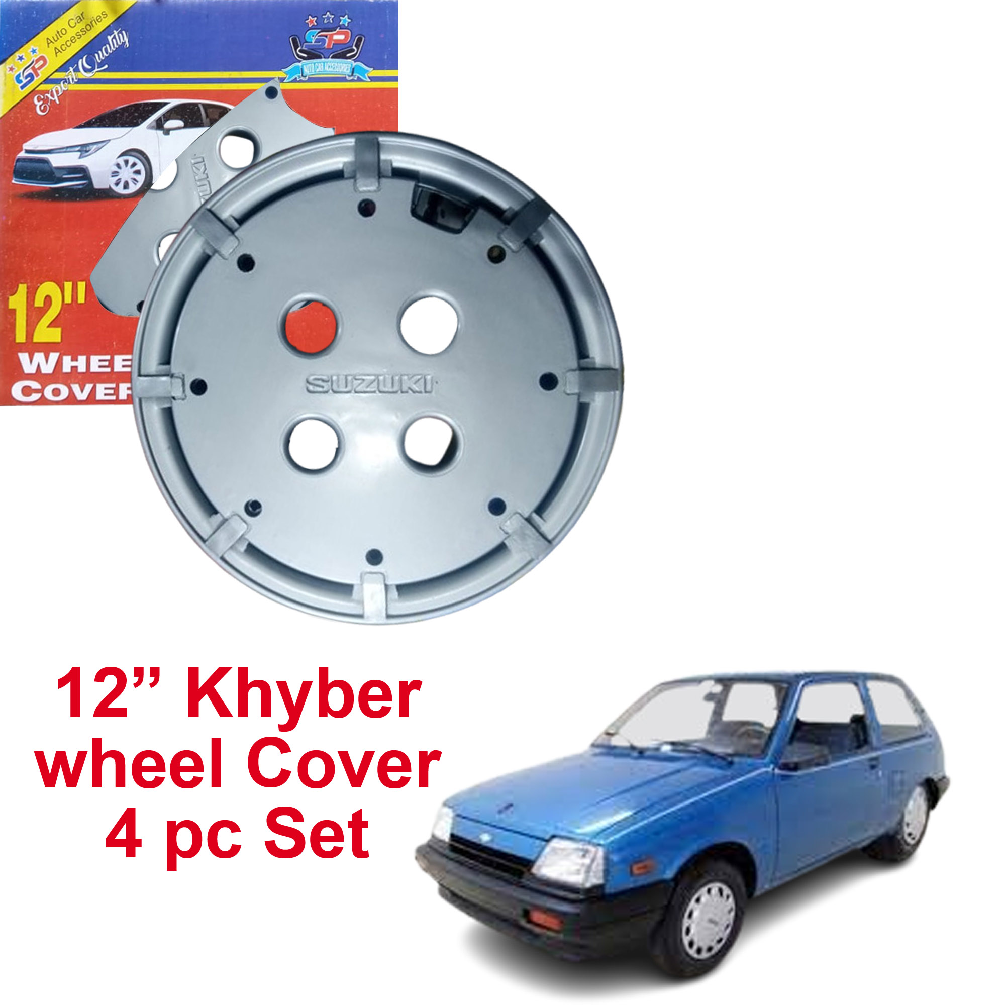 12 inch Wheel Covers For Suzuki Khyber Genune Design | Daraz.pk