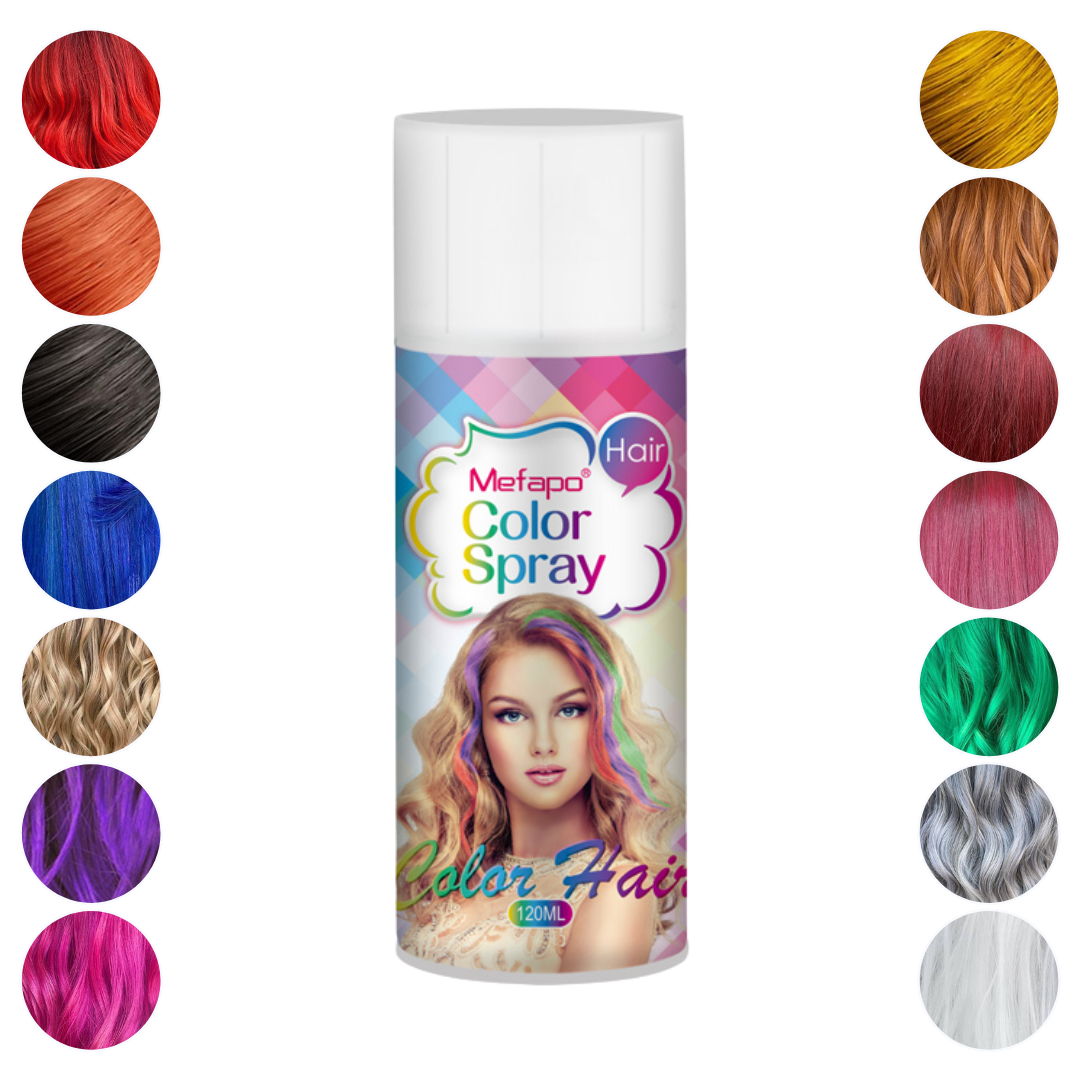 Temporary Hair Color Spray, Instant Hair Dye, No Bleaching Needed, Non ...