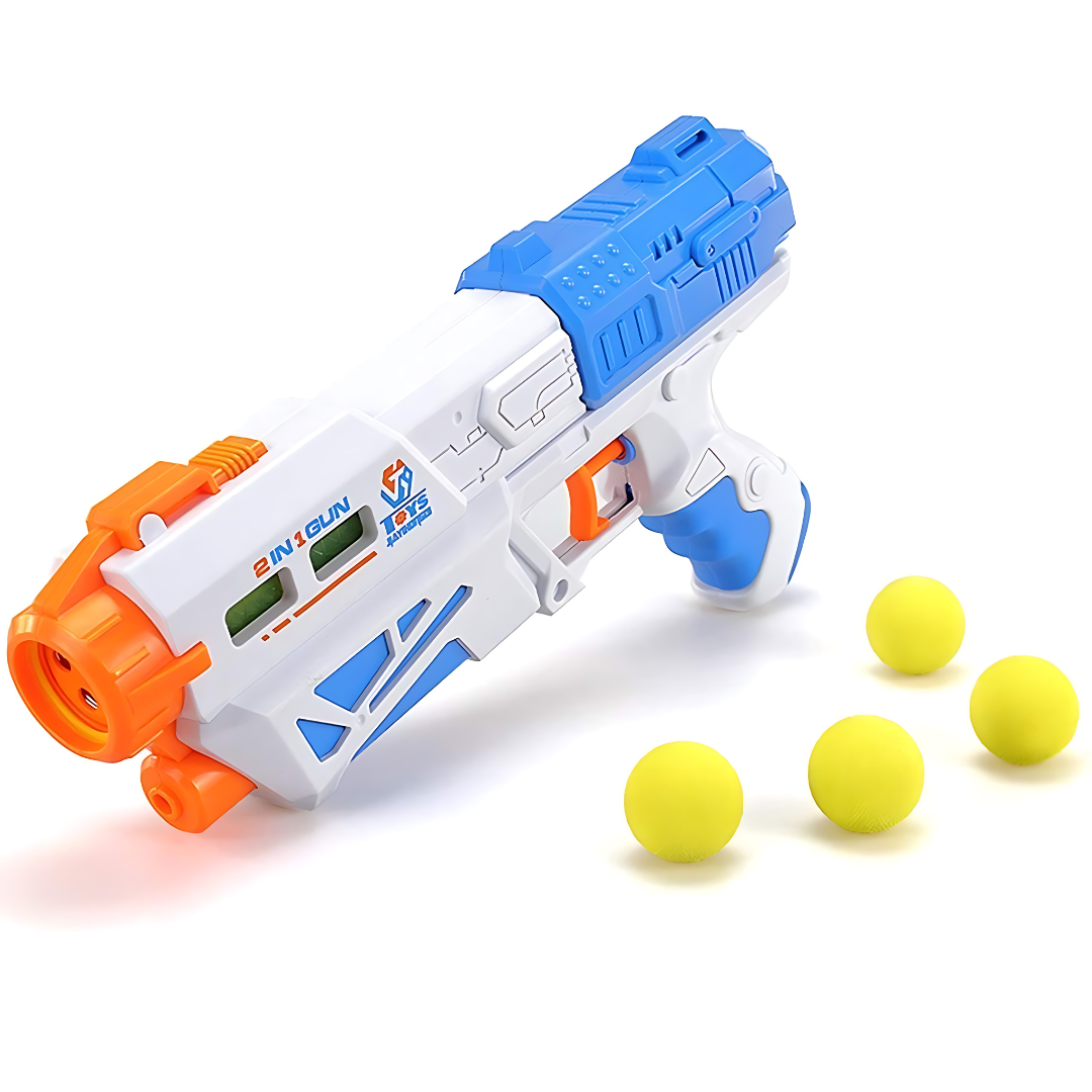 2 in 1 Magic_Blaster_Gunz with Soft Eva_Balls and Water Shooting_Magic ...