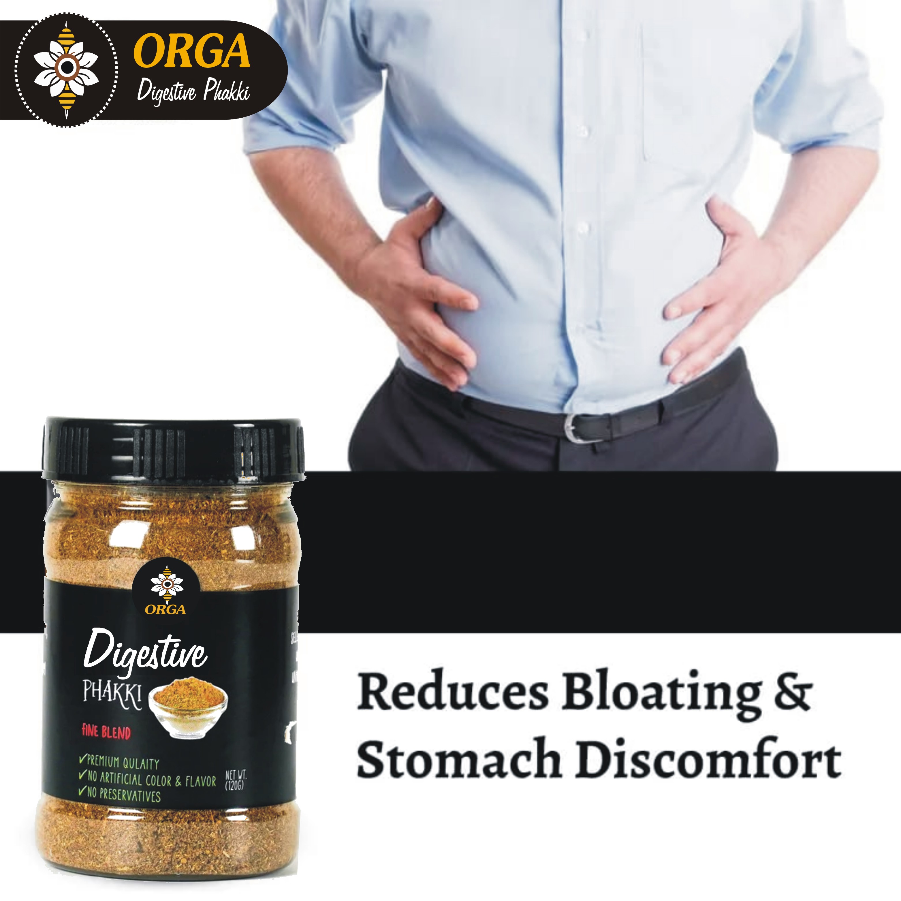 Orga Digestive | Natural Laxative Powder Phaki | Herbal Phaki 200mg ...