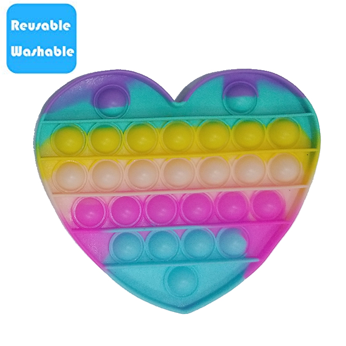 Push Pop Bubble Fidget Spinner Pop It Silicone Toy - 5 inches - New ...