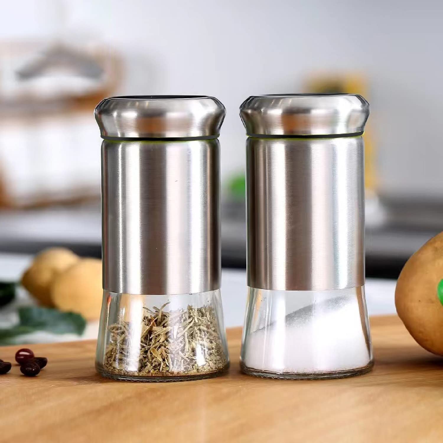 Glass Slat and Pepper Shaker 2pcs set | Daraz.pk
