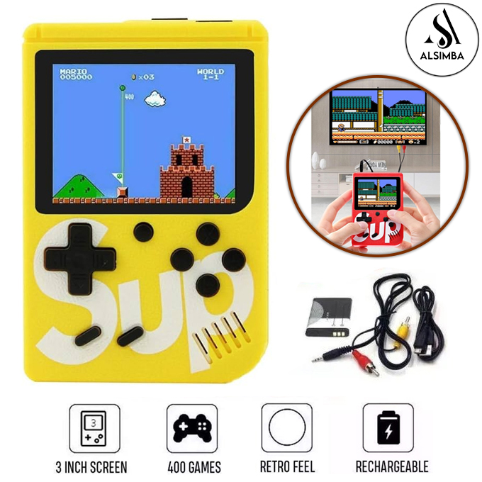 SUP Game Box 400 In 1 Retro Video Game Rechargeable Single Player ...