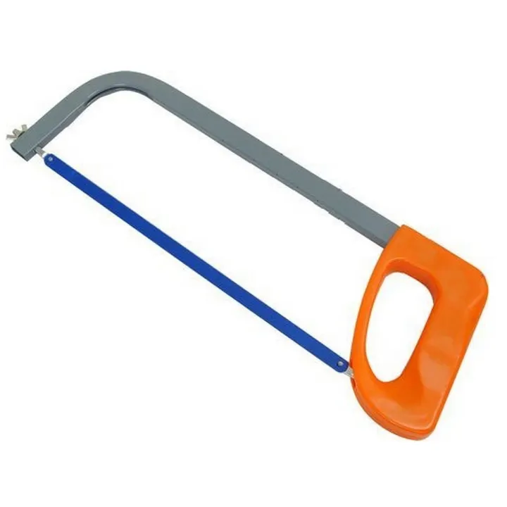HAUTMEC 12" Heavy Duty 2-in-1 Hacksaw Frame With 24 TPI High Tension Bi ...