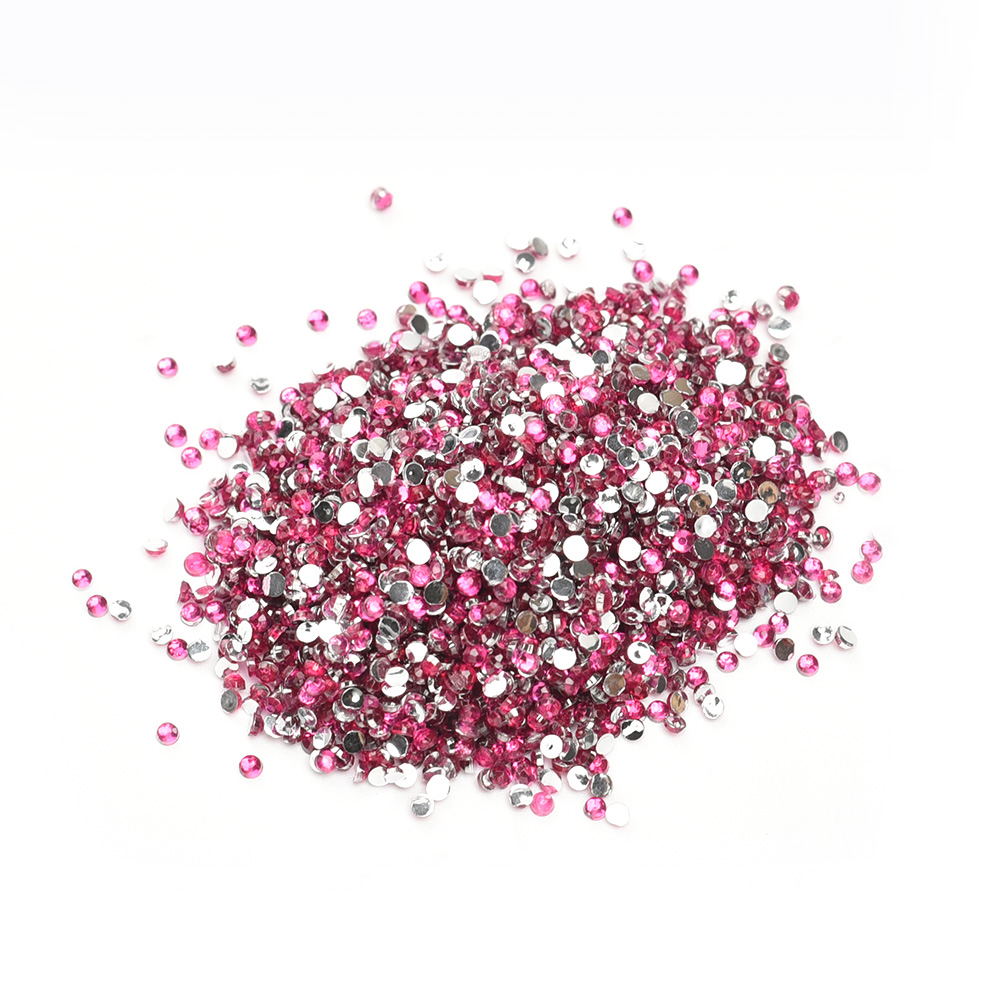 2000Pcs 2mm Multicolor Resin Rhinestones Flatback Crystal Sparkling ...