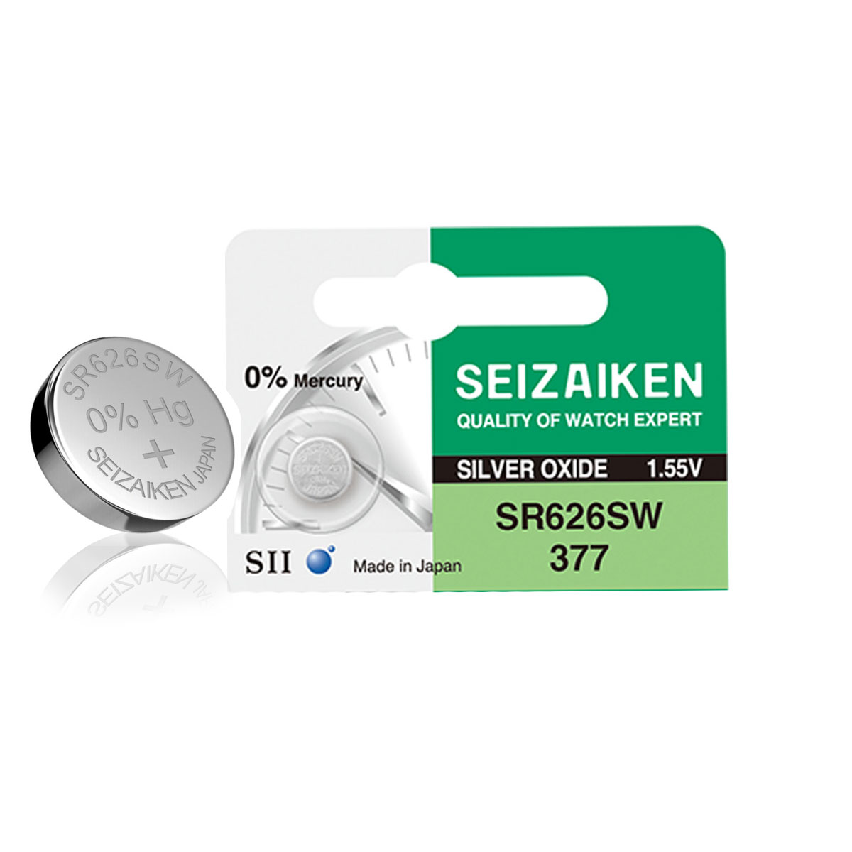 Seizaiken Original 1 Pcs SR626SW - 377 Replace for 377A , 377, SR626SW ...